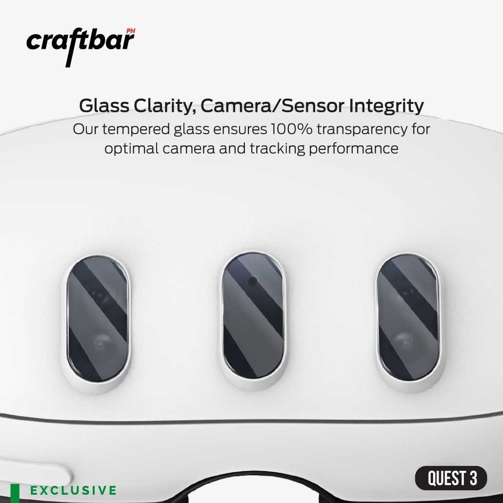 Protective Tempered Glass for Meta Quest 3 Camera/Sensor by craftbarPH ...