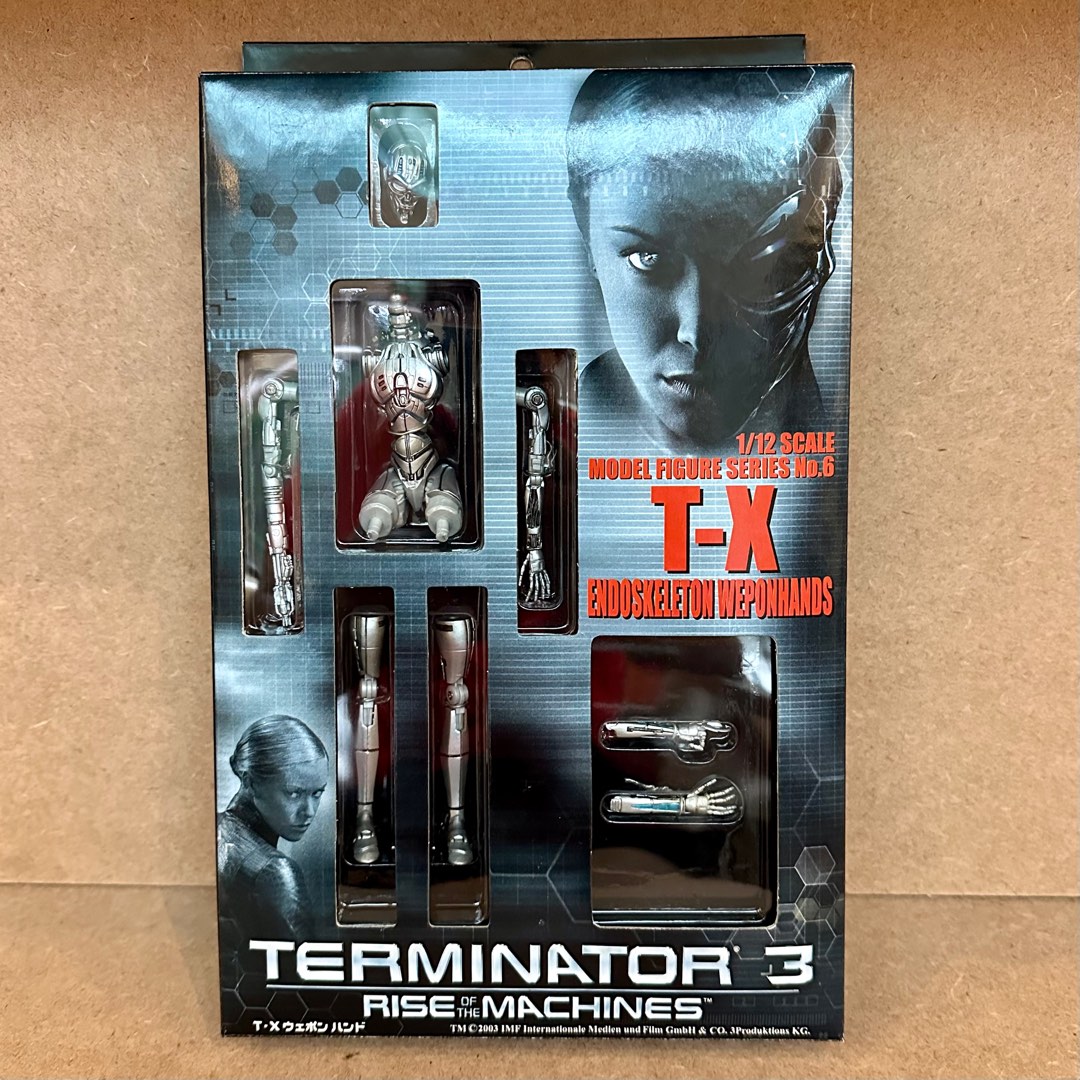 Terminator 3 1/12 Scale T-X Endoskeleton With Weapon Hands by Aoshima ...