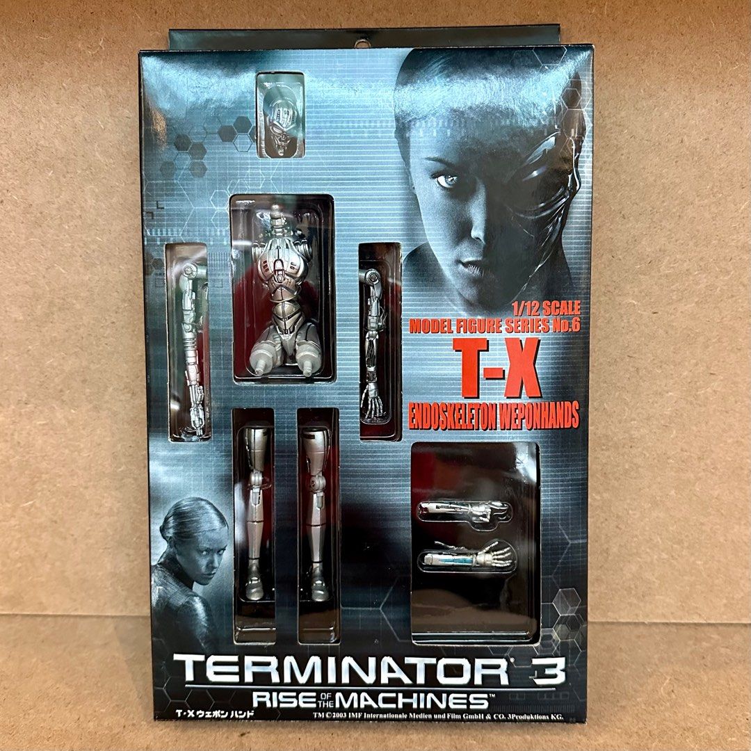 Terminator 3 1/12 Scale T-X Endoskeleton With Weapon Hands by Aoshima ...