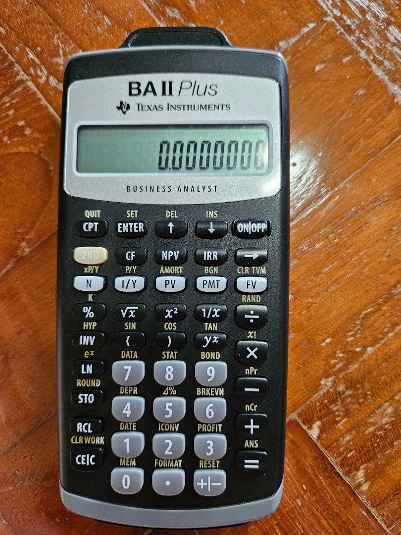 Texas Instruments BA II Plus Financial Calculator, Computers & Tech ...