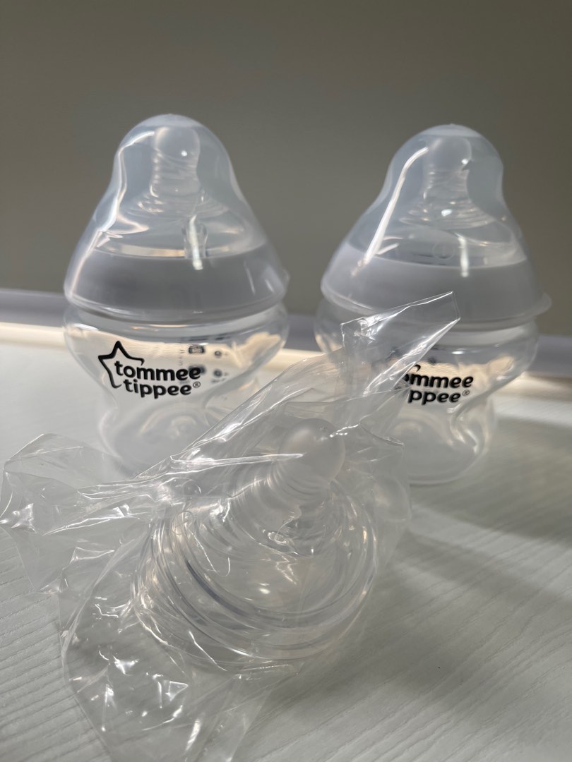 Tommee Tippee 5oz Bottles with free extra teats and soother, Babies & Kids, Nursing & Feeding ...