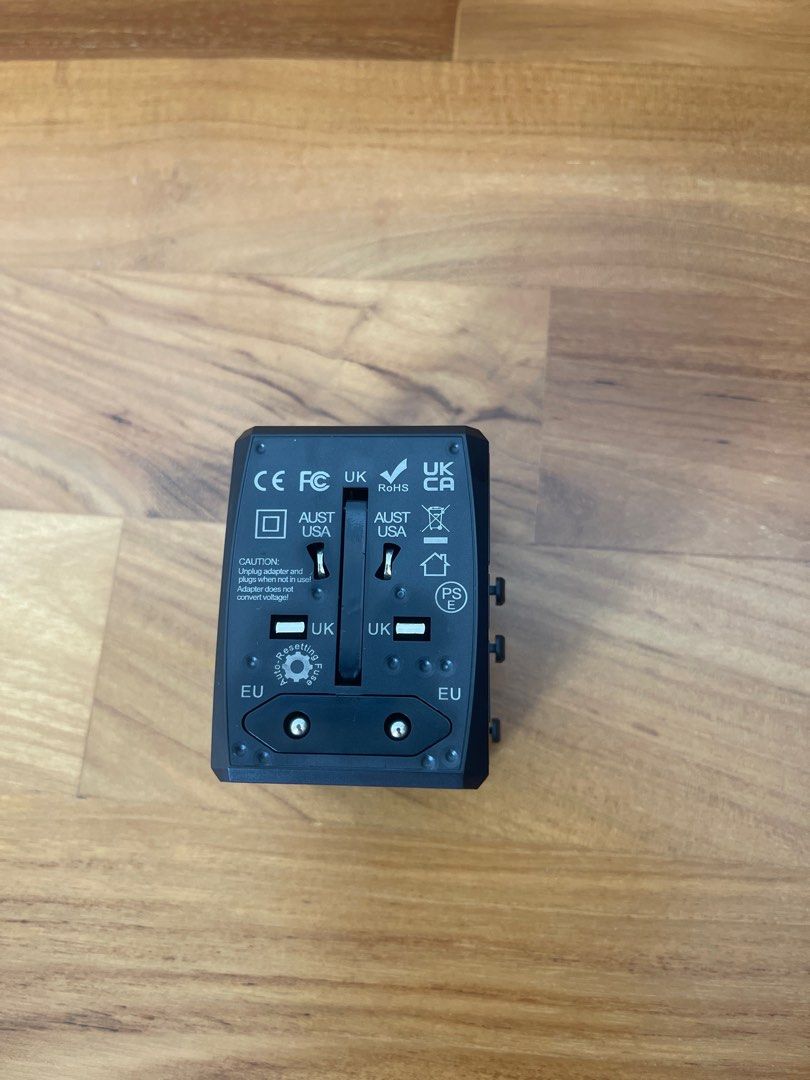 Travel Adapter universal adaptor 3 USB type A type C3A plug ...