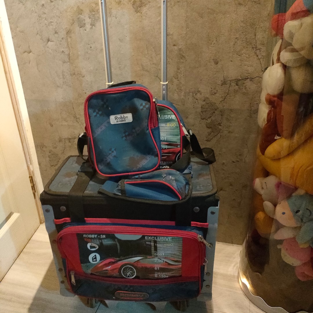 Trolly School Bag Robby Rabbit, Babies & Kids, Babies & Kids Fashion on ...