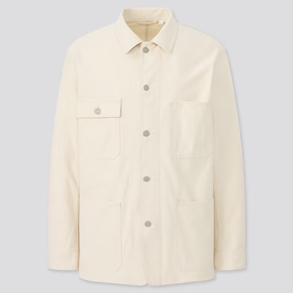 Uniqlo Washed Utility Jacket (Jersey), Men's Fashion, Coats, Jackets ...