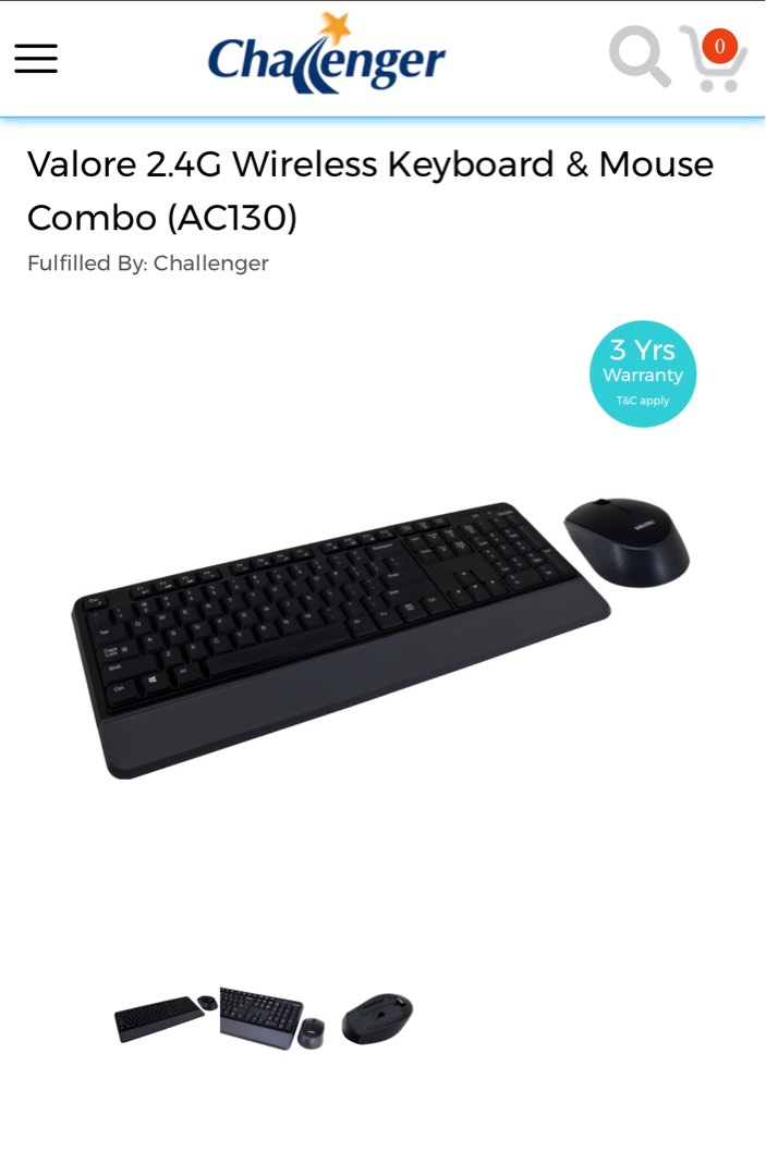 VALORE bluetooth Keyboard and Mouse combo, Computers & Tech, Parts & Accessories, Computer ...
