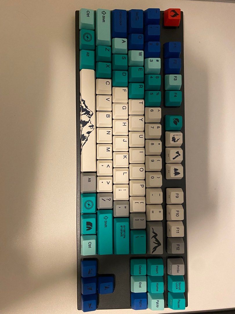 Varmilo VA87M Summit White LED TKL Dye Sub PBT Mechanical Keyboard ...