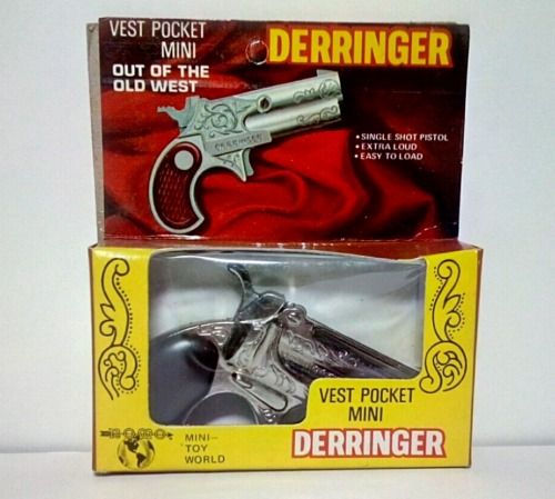 Vintage1970's Pocket Derringer Diecast Toy Cap Gun Double Barrel ...