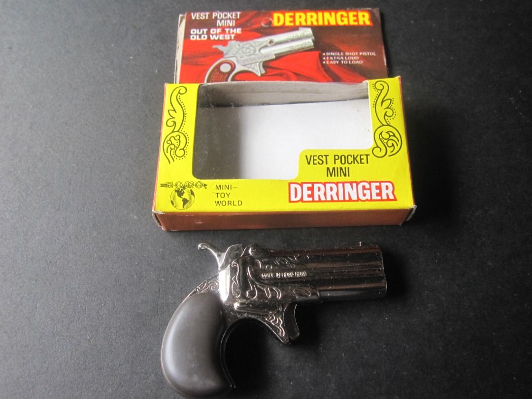 Vintage1970's Pocket Derringer Diecast Toy Cap Gun Double Barrel ...
