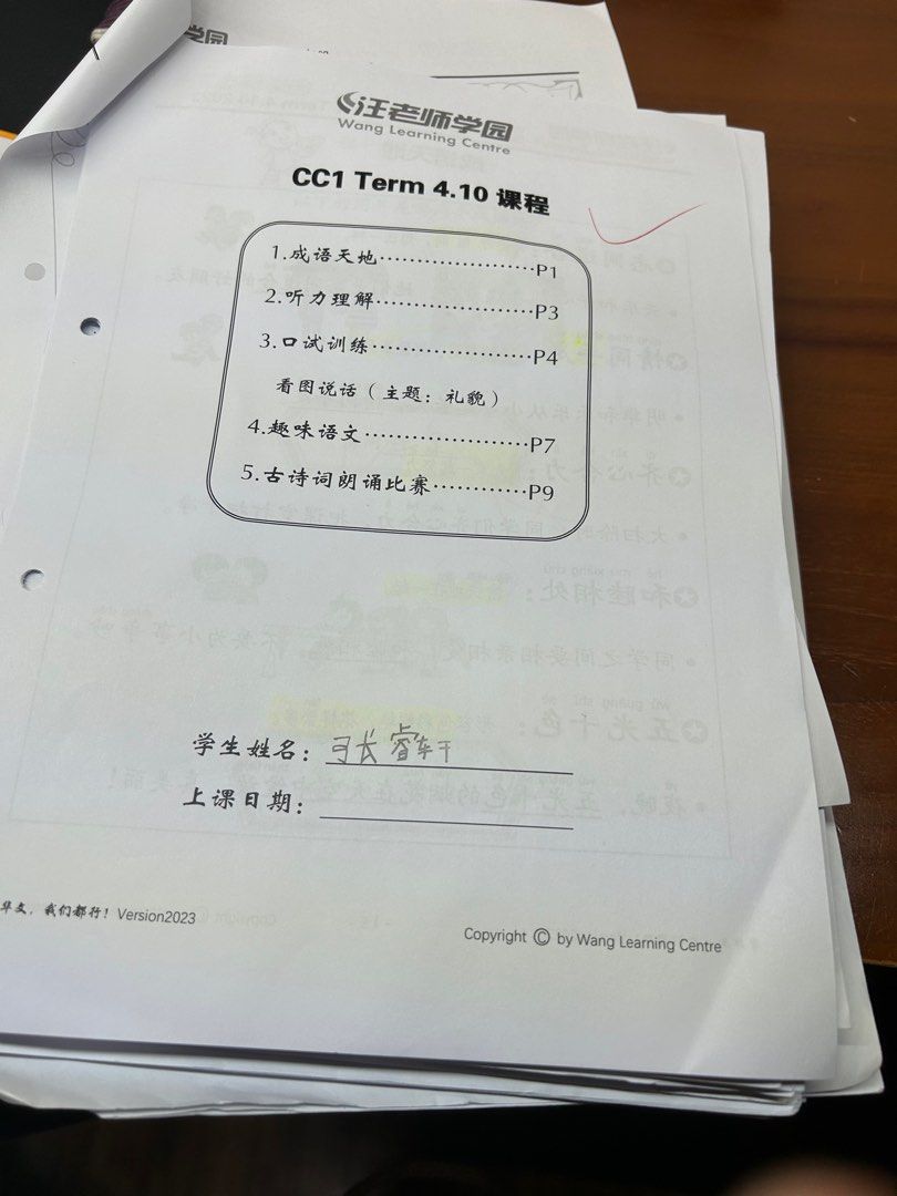 Wang Lao Shi p1 2023, Hobbies & Toys, Books & Magazines, Assessment ...
