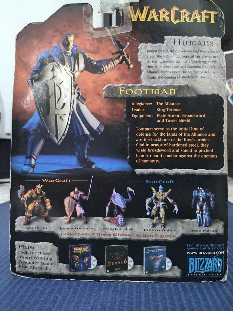 Warcraft Human Footman (Collection 1) 1998 action figure, Hobbies ...