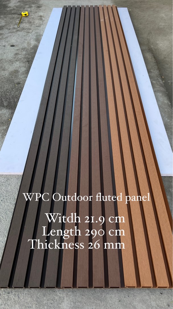 WPC WALL FLUTED PANEL, Furniture & Home Living, Home Decor, Wall Decor ...