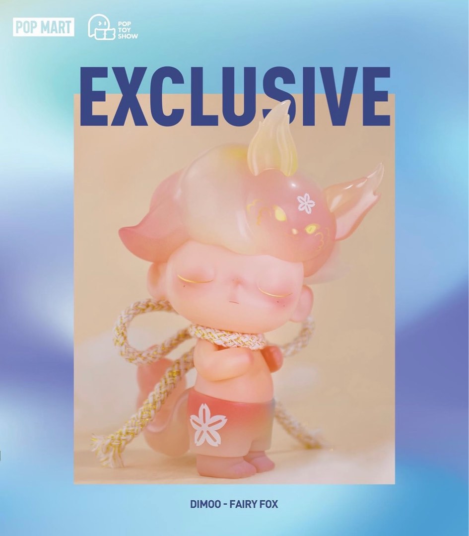 wts popmart singapore pop toy show dimoo fairy fox, Hobbies & Toys ...