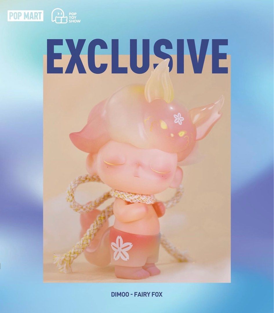 wts popmart singapore pop toy show dimoo fairy fox, Hobbies & Toys ...