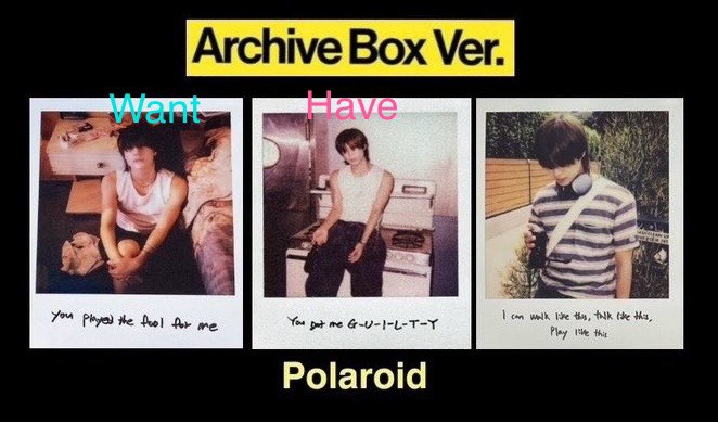 [WTT] Taemin Guilty Box Version polaroid, Hobbies & Toys, Memorabilia ...