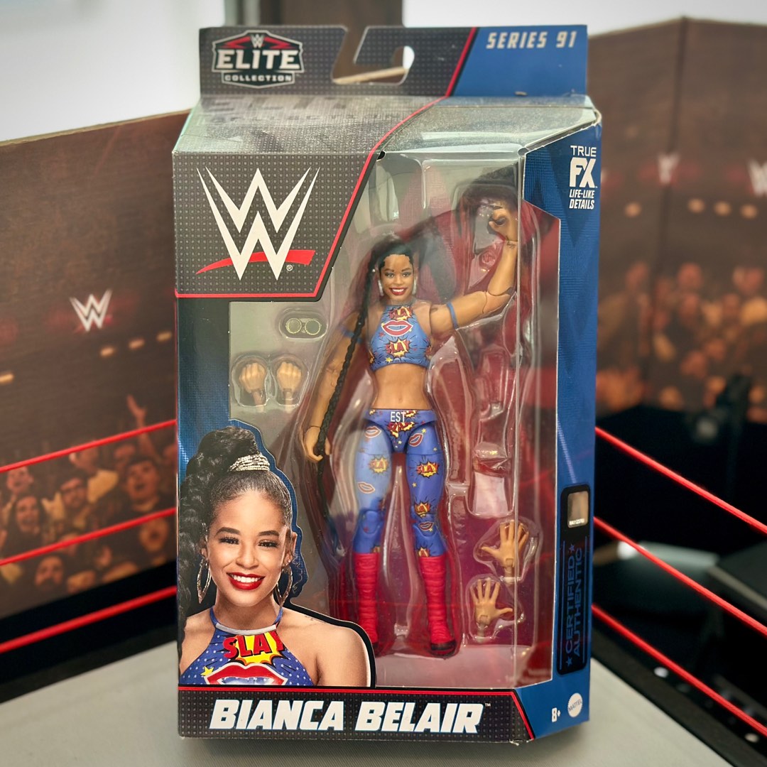WWE Bianca Belair / Divas / Women Wrestler / Elite / Mattel Wrestling ...