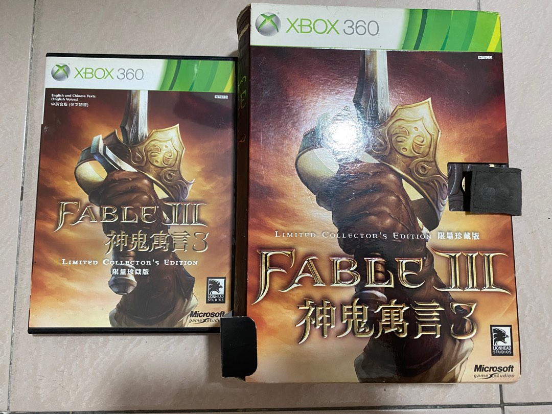 Fable 3 w limited collectors edition, Video Gaming, Video Games, Xbox ...
