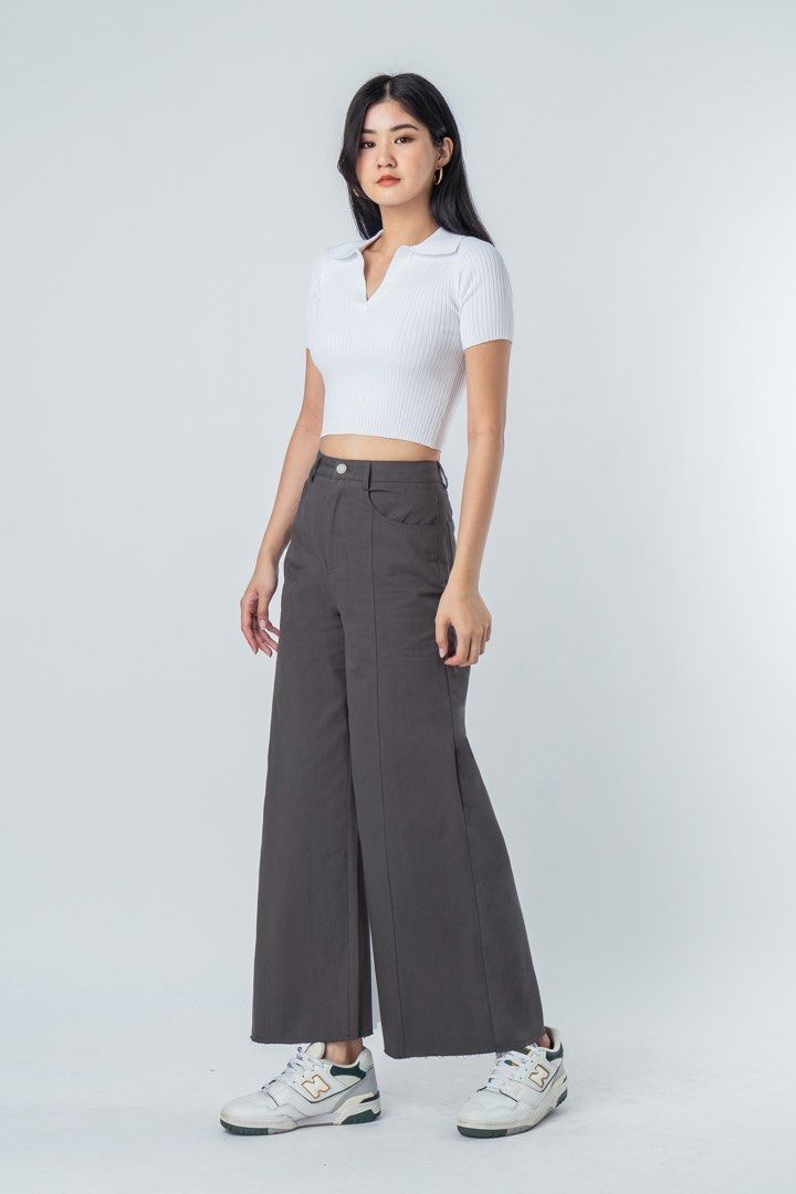 YHF Undone Pants in Grey, Women's Fashion, Bottoms, Other Bottoms on ...