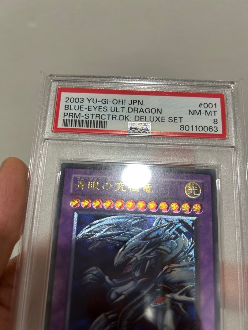 Yugioh Blue Eyes Ultimate Dragon PSA8, Hobbies & Toys, Toys & Games on Carousell
