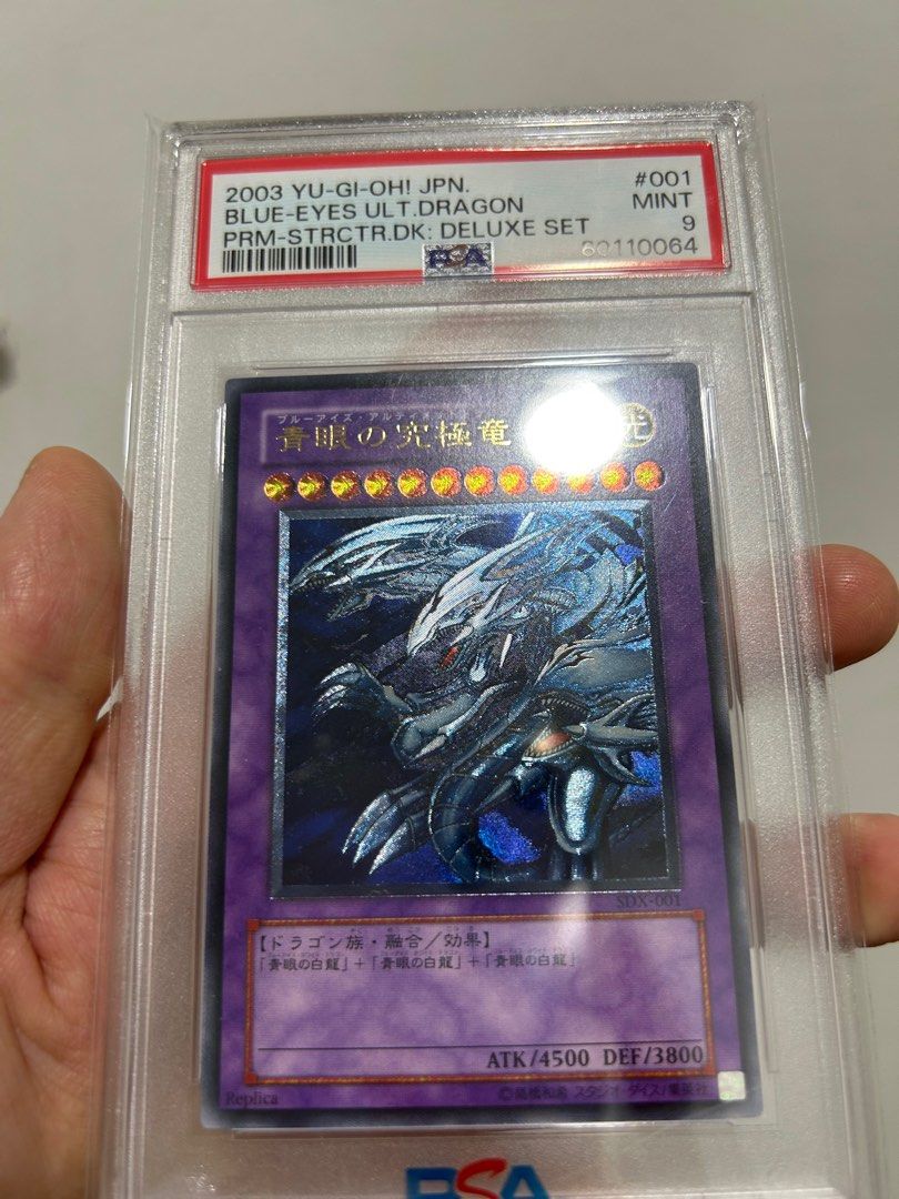 Yugioh Blue Eyes Ultimate Dragon PSA9, Hobbies & Toys, Toys & Games on Carousell