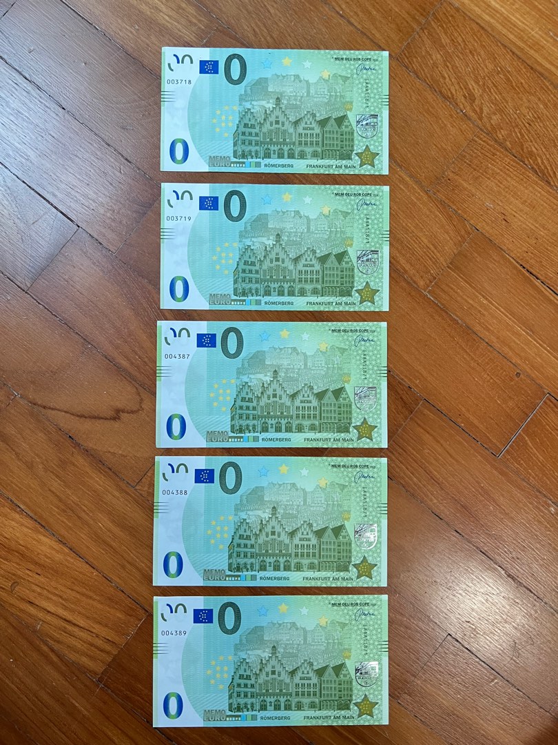 ZERO EURO Bank Notes, Hobbies & Toys, Memorabilia & Collectibles ...