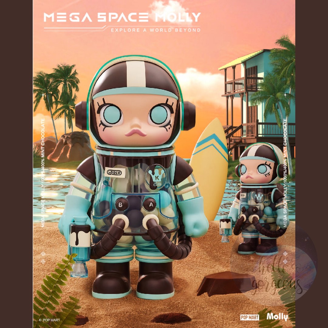 1000% BNIB Authentic POPMart Molly Mint Chocolate 70cm, Hobbies & Toys ...