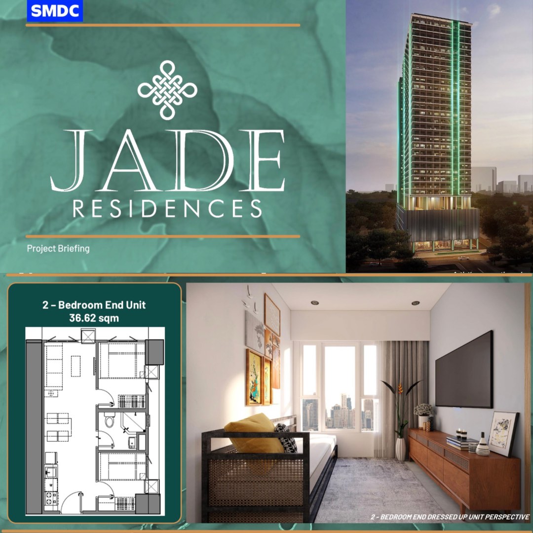 Studio Unit Pre-selling Unit at Jade Residences Makati City by SMDC ...
