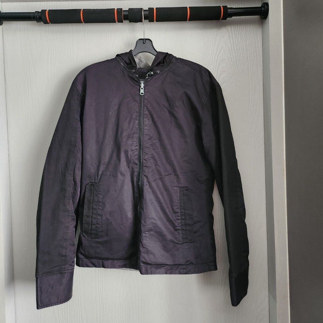 2 ways jacket (inside out) with changable collar / hoodie, Men's ...