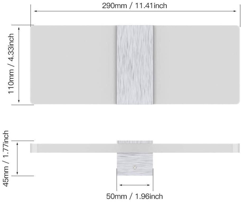 3 Pin Plug 2 Pack Wall Light With Switch, Lightess Up Down Wall Light ...