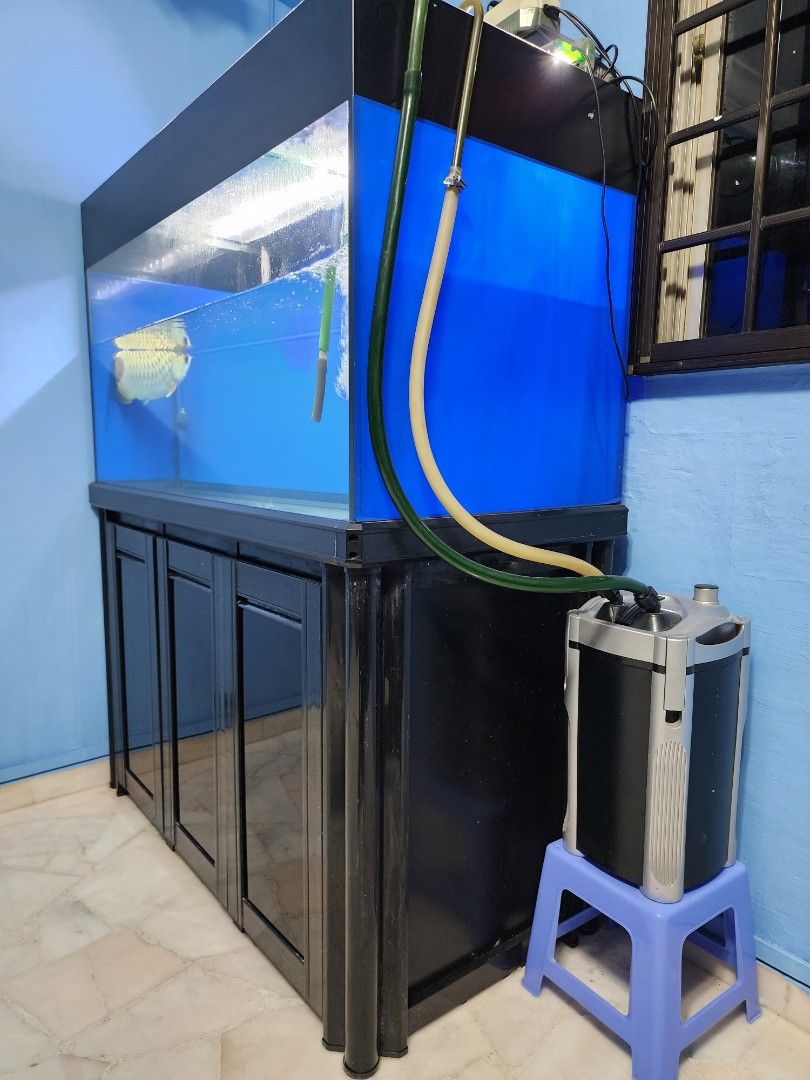 4 Ft Fish Tank With Cabinet, Pet Supplies, Homes & Other Pet ...