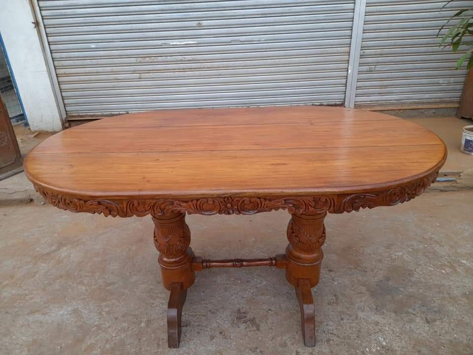 6 seater Narra Table, Furniture & Home Living, Furniture, Other Home ...