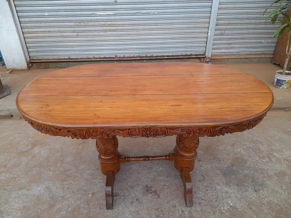 6 seater Narra Table, Furniture & Home Living, Furniture, Other Home ...