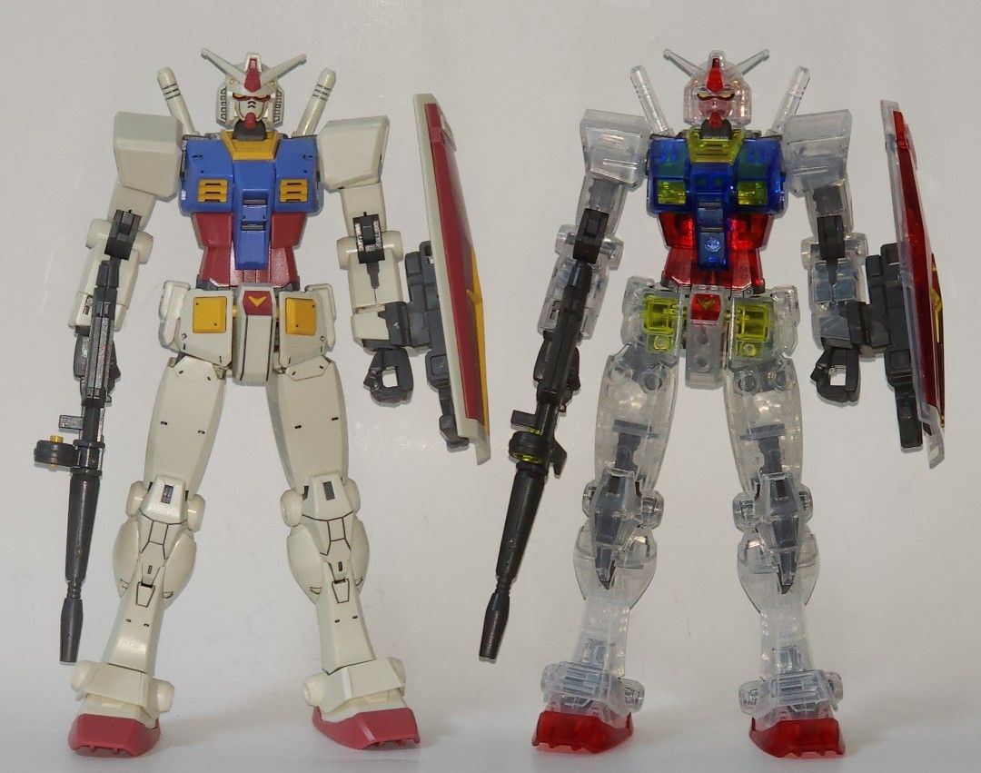 素組高達模型完成品 Bandai HG RX-78-2 Gundam Beyond Global clear color 40 週年3特別版 1:144 高質素模型 全彩色透明版, 興趣及遊戲 ...