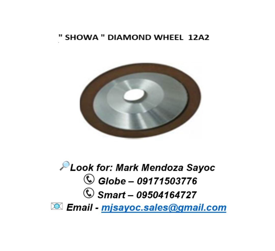 " SHOWA " DIAMOND WHEEL 12A2, Commercial & Industrial, Construction ...