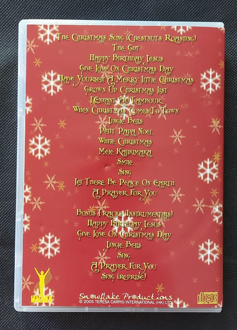 杜麗莎 teresa carpio - FamiLy Christmas aLbum 精選 CD (05年 舊版), 興趣及遊戲, 音樂、樂器 ...