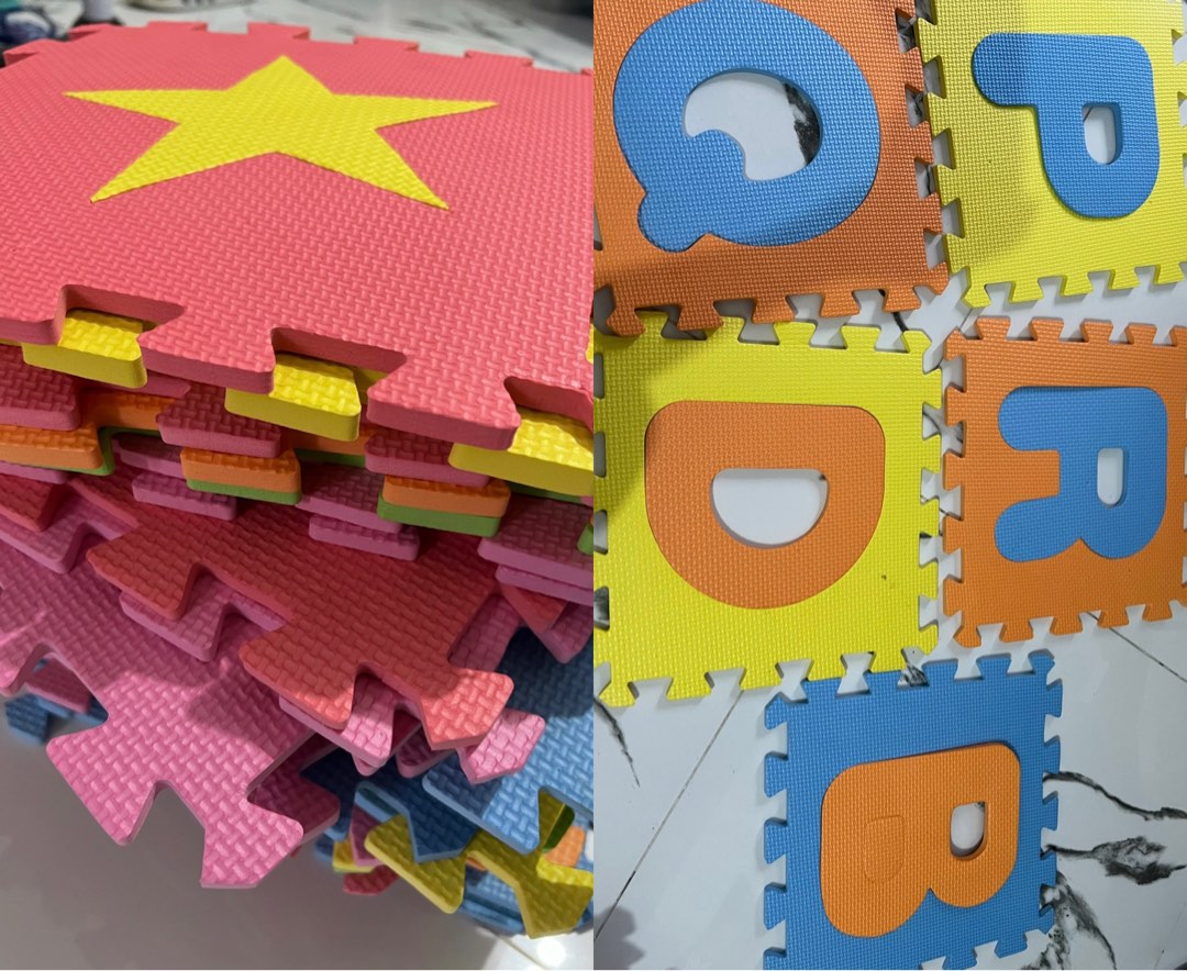 ABCD alphabet Shapes Playmat, Babies & Kids, Baby Nursery & Kids ...