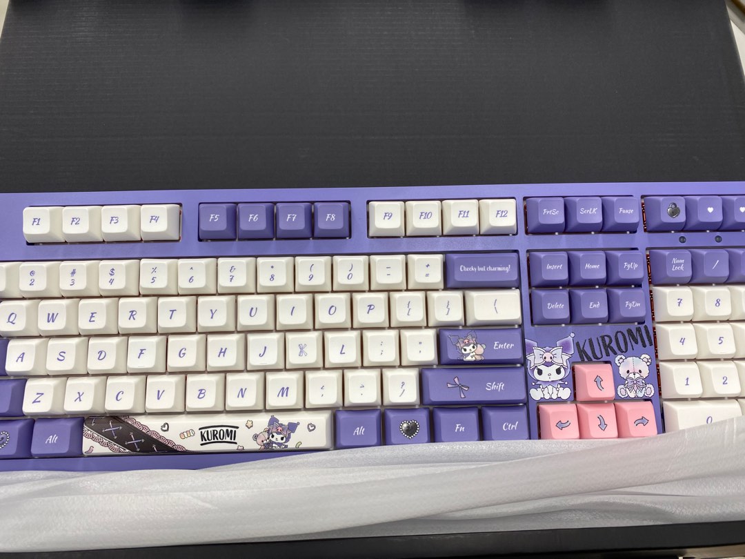 Akko Kuromi Keyboard, 電腦＆科技, 電腦周邊及配件, 電腦鍵盤及相關產品 - Carousell