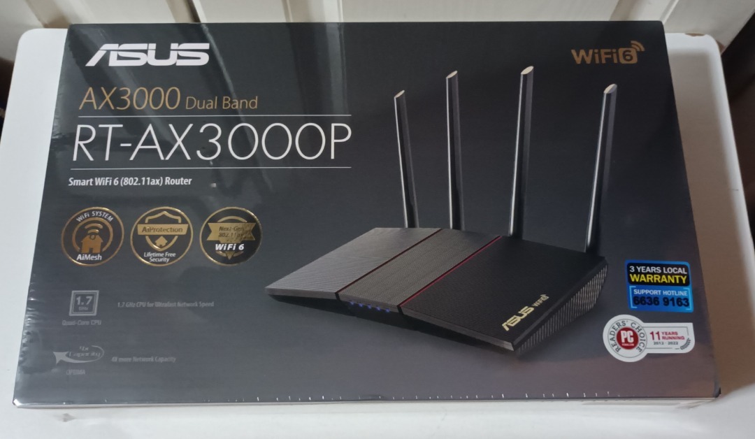 ASUS AX3000 Router, Computers & Tech, Parts & Accessories, Networking ...