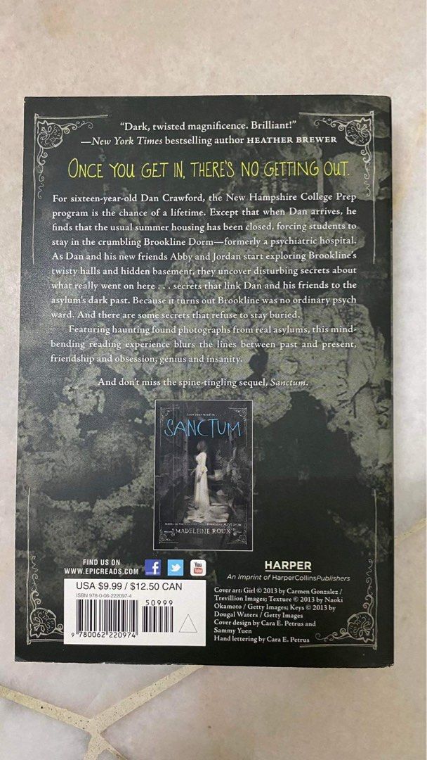 Asylum by Madeleine Roux, Hobbies & Toys, Books & Magazines, Storybooks ...