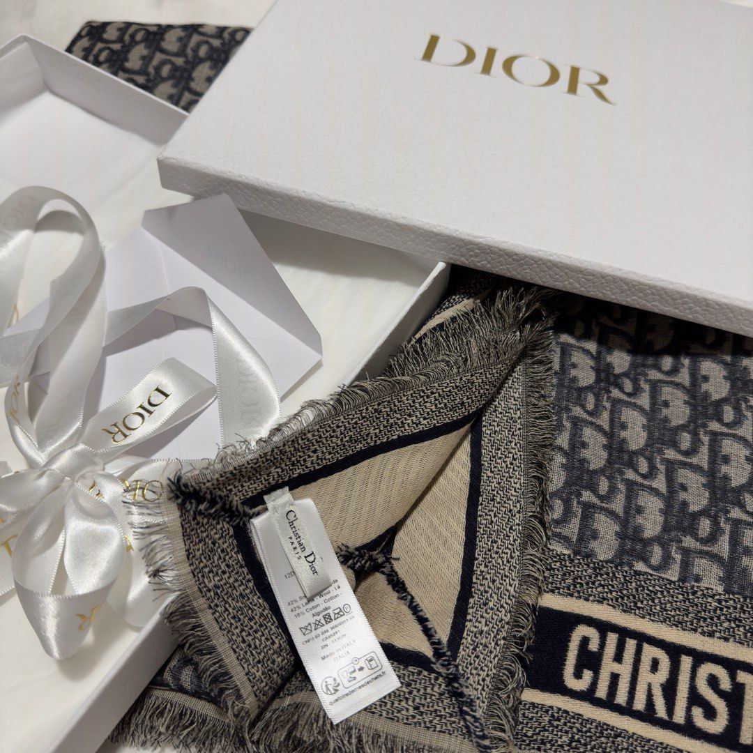 Authentic Christian Dior Shawl, Luxury, Accessories on Carousell