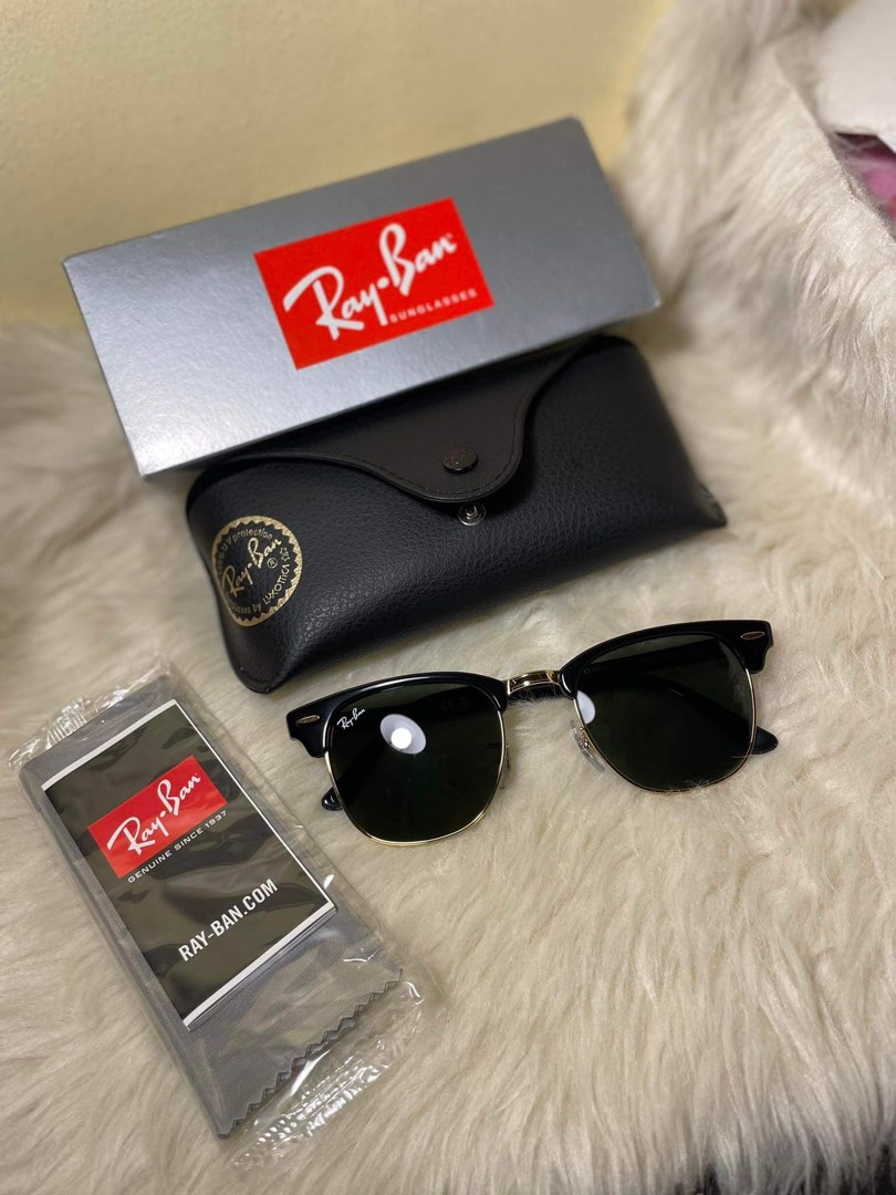 Authentic Rayban Black clubmaster, Women's Fashion, Watches ...