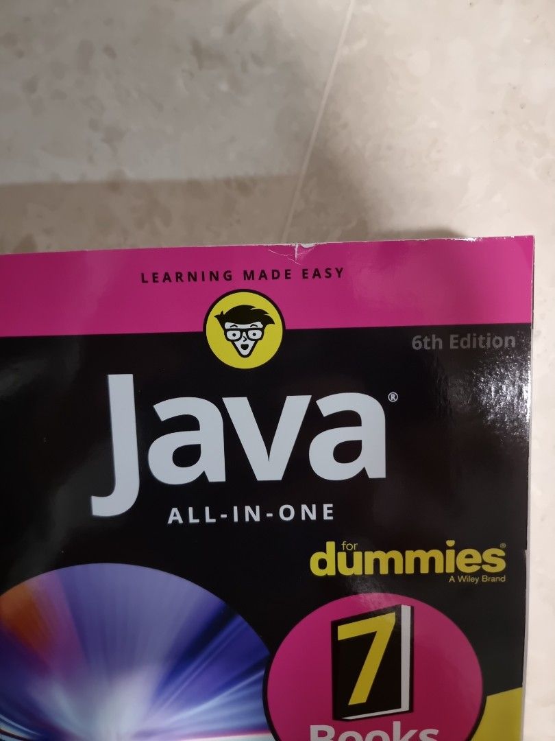 Java All-in-One For Dummies By Wiley, 7 books all-in-one, Hobbies ...