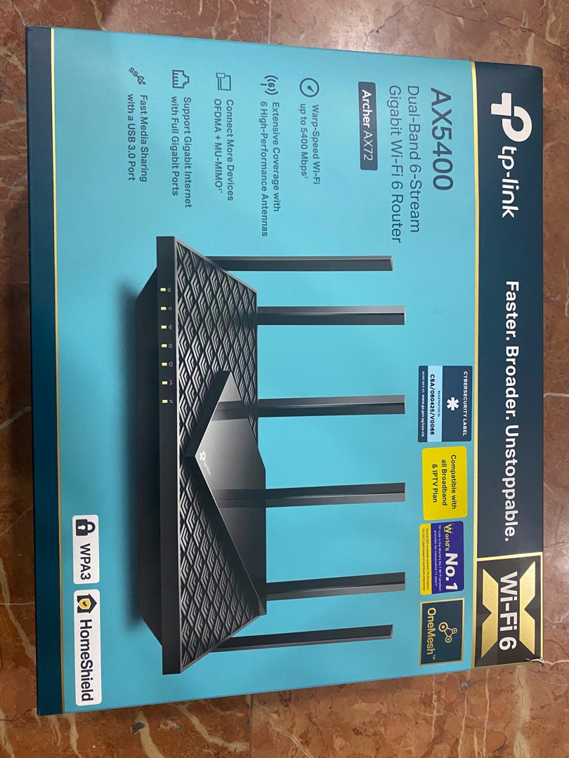 [Negotiable] AX5400 Tp-link WiFi 6 router (Archer AX73) - Dual Band ...