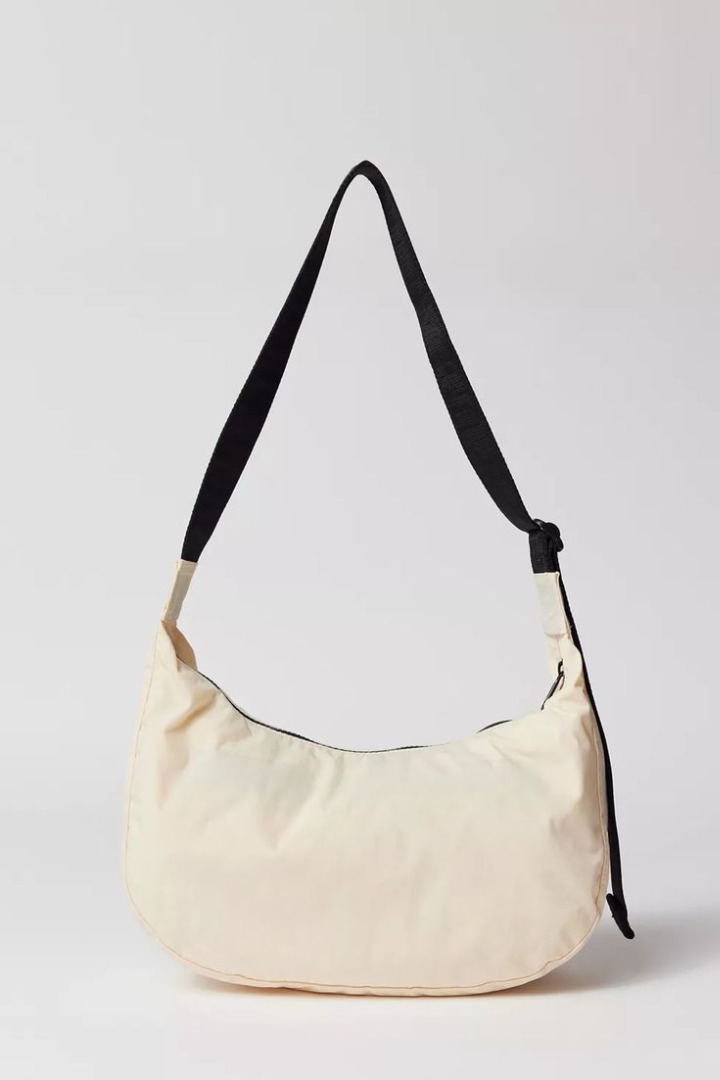 Baggu Medium Nylon Crescent Bag in Ivory, Luxury, Bags & Wallets on ...
