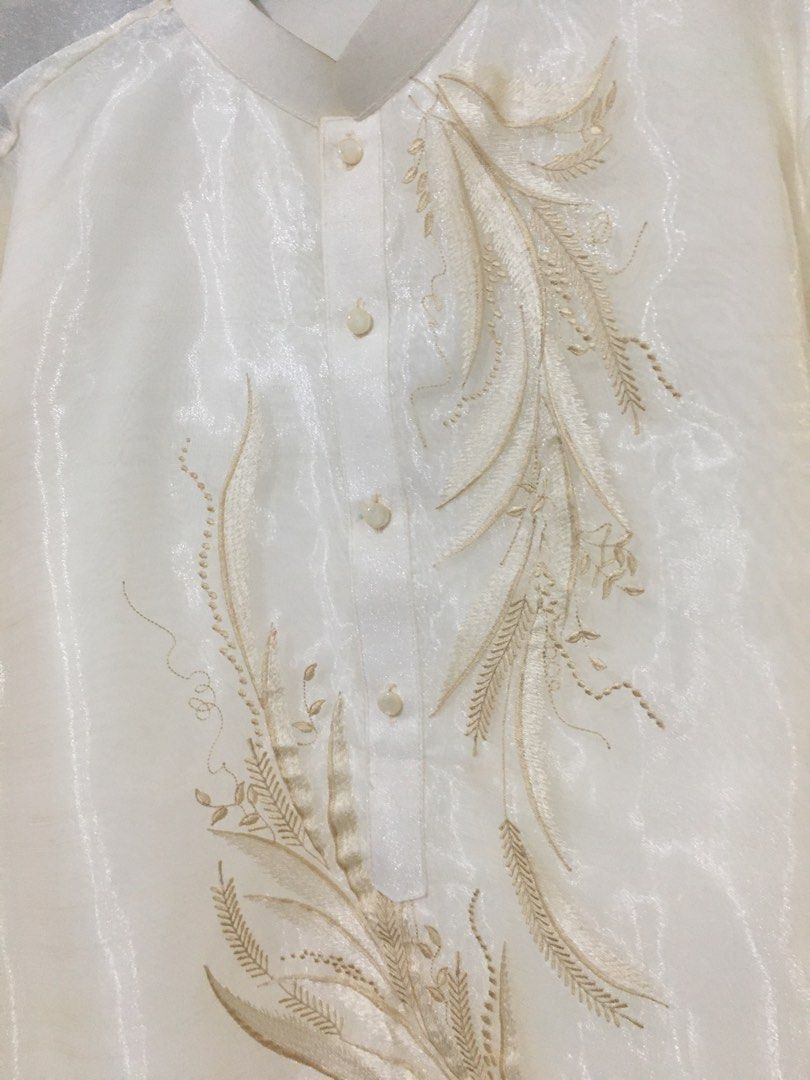 Barong Tagalog with inner lining, Men's Fashion, Coats, Jackets and ...