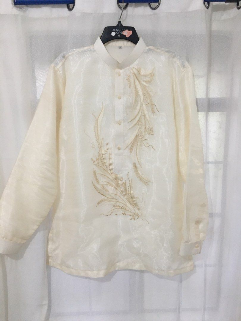 Barong Tagalog with inner lining, Men's Fashion, Coats, Jackets and ...