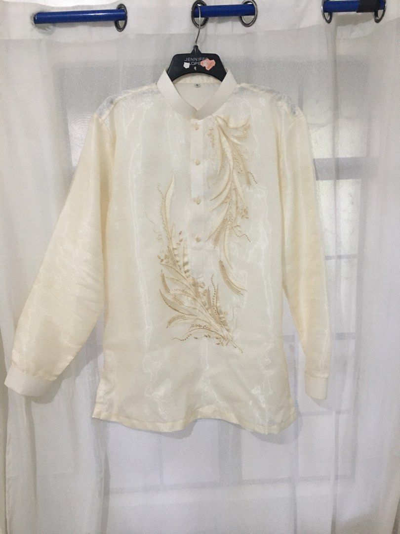 Barong Tagalog with inner lining, Men's Fashion, Coats, Jackets and ...