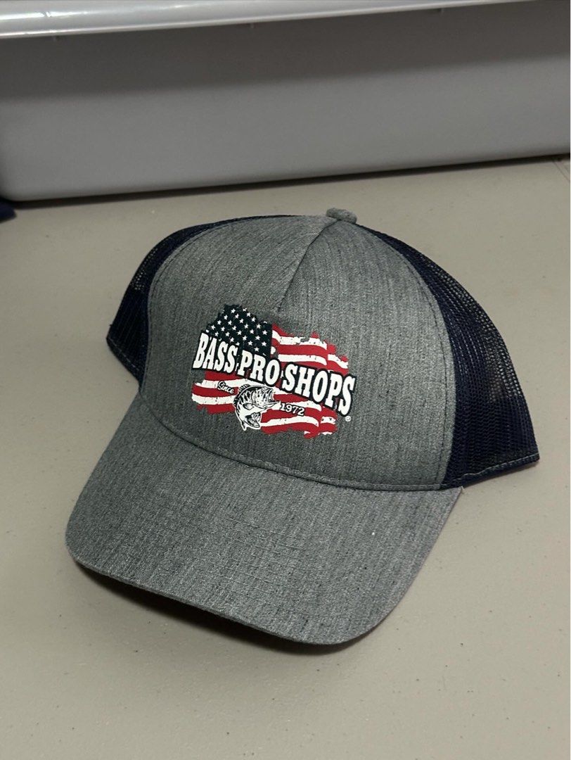 Bass Pro Shops Baseball Cap (grey and blue), Men's Fashion, Watches ...