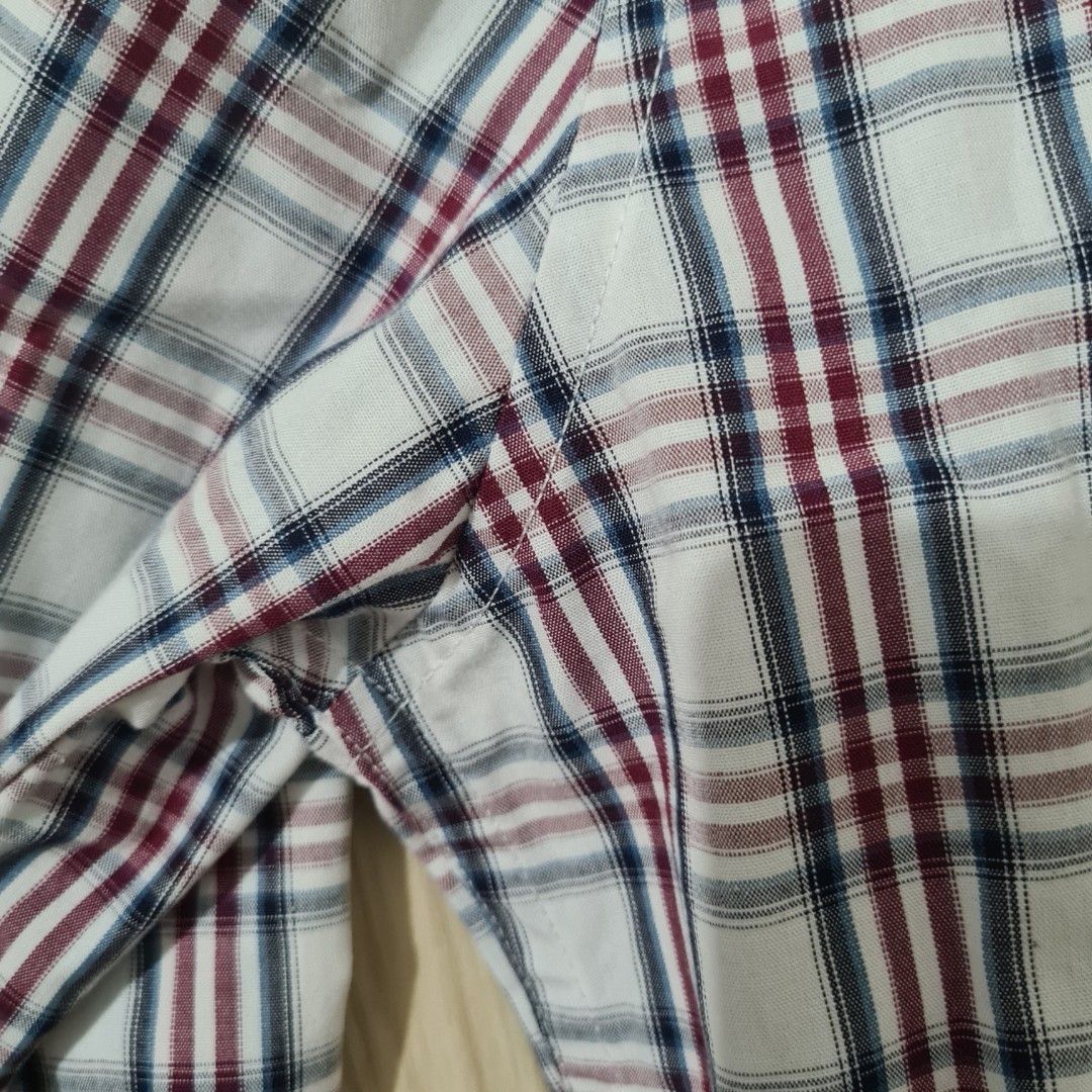 Ben Sherman Checkered Cutaway Collared Shiet, Men's Fashion, Tops ...