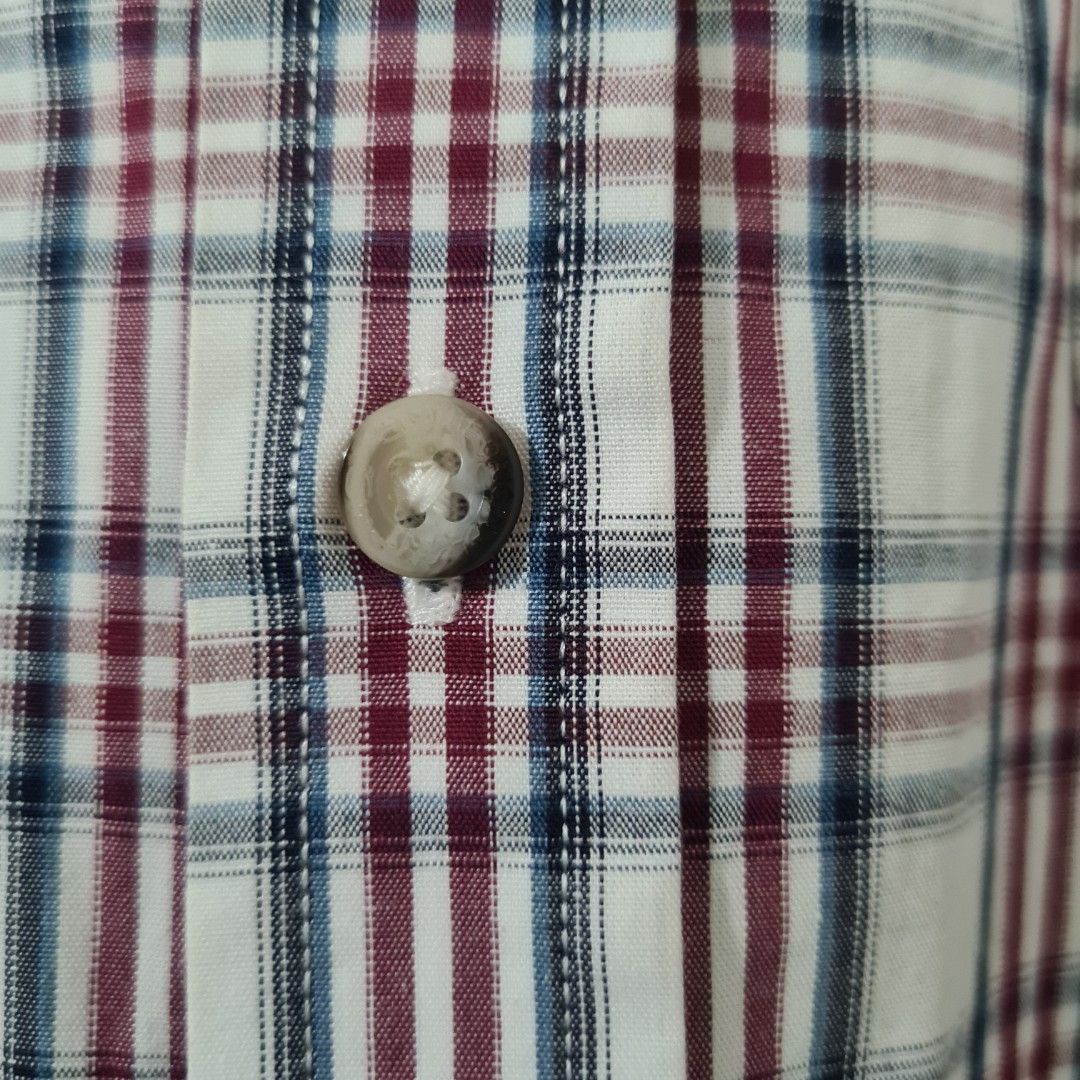 Ben Sherman Checkered Cutaway Collared Shiet, Men's Fashion, Tops ...