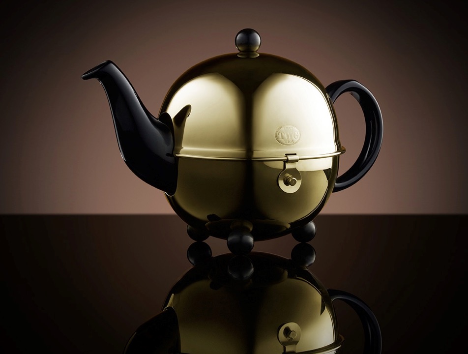 BN TWG Tea Design Gold Teapot in black 900ml, Furniture & Home Living ...